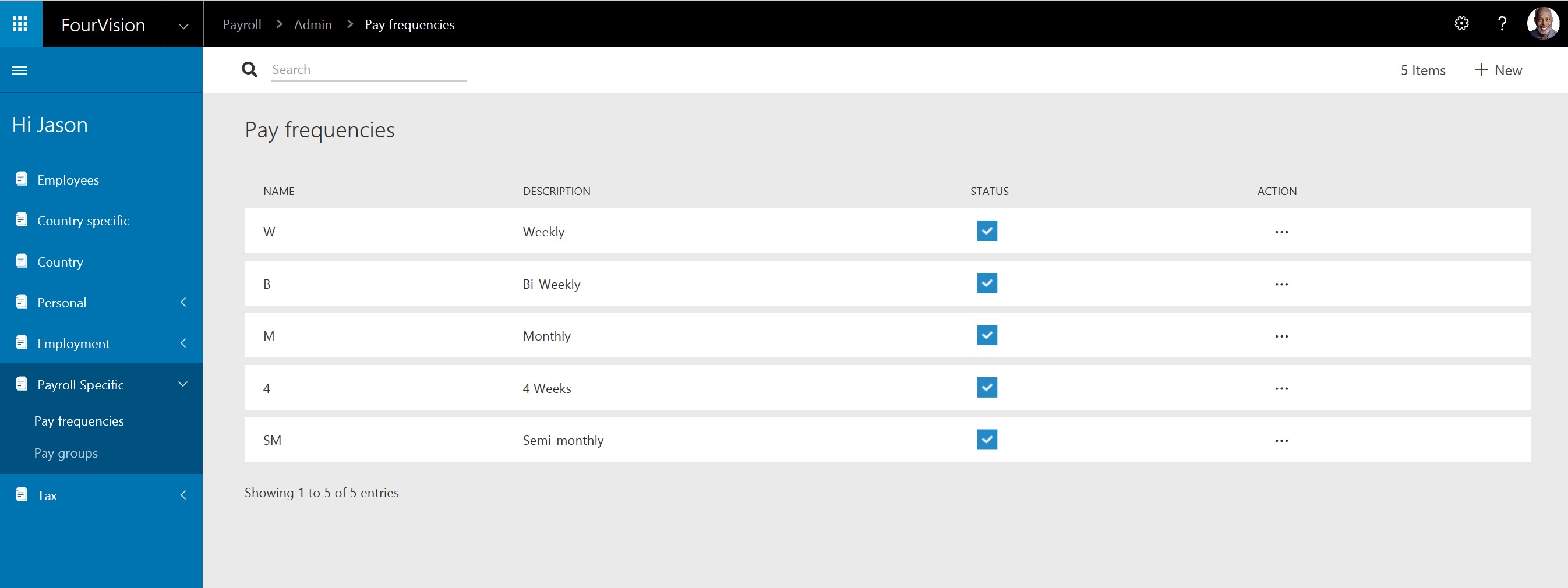 Web App for Payroll Interface - FourVision